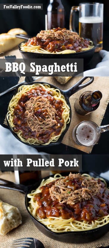 BBQ Spaghetti with Pulled Pork - Fox Valley Foodie