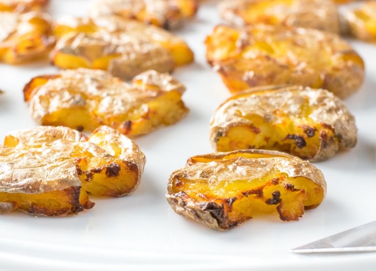 Crispy Smashed Potatoes - Fox Valley Foodie