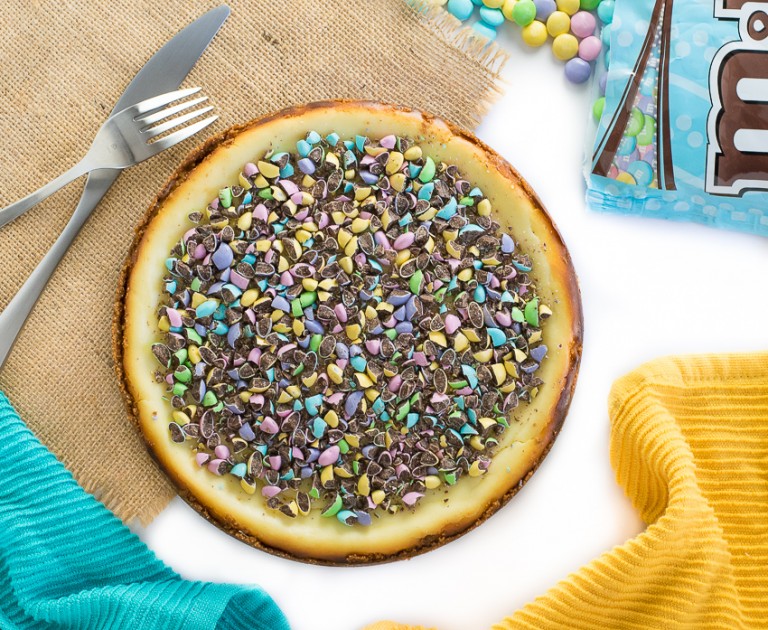 M&M’s® Layered Cheesecake - Fox Valley Foodie