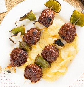 BBQ Meatball Kabobs - Fox Valley Foodie