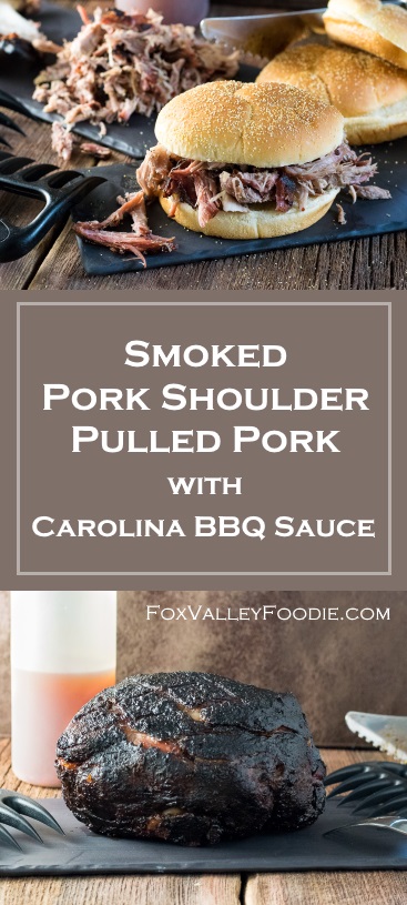 Smoked Pork Shoulder Pulled Pork with Carolina Style BBQ Sauce - Fox ...