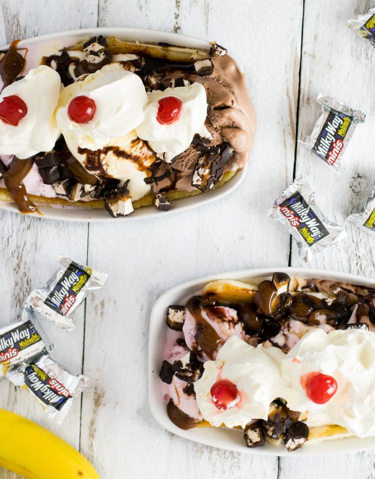Ultimate Candy Bar Banana Split - Fox Valley Foodie