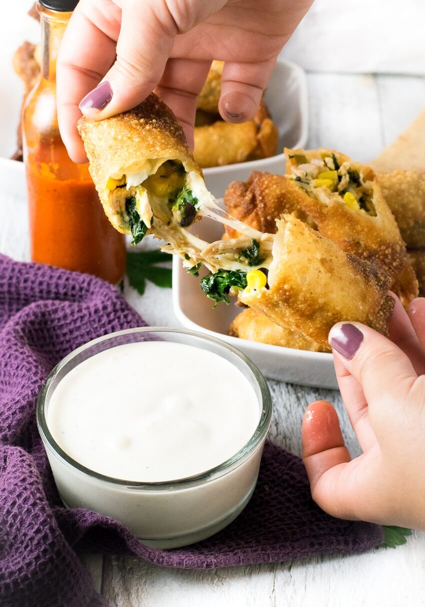 Cheesy Southwestern Egg Rolls - Fox Valley Foodie