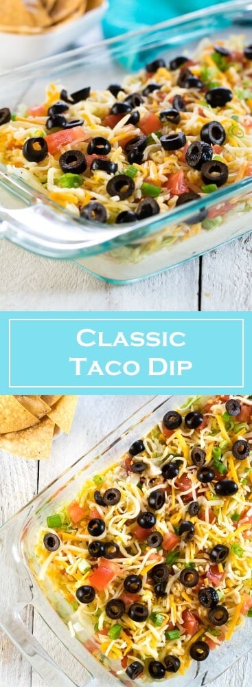Classic Taco Dip - Fox Valley Foodie
