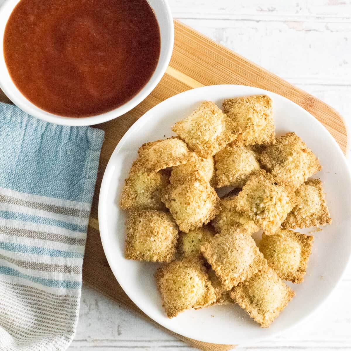 Toasted Ravioli - Baked or Fried - Fox Valley Foodie