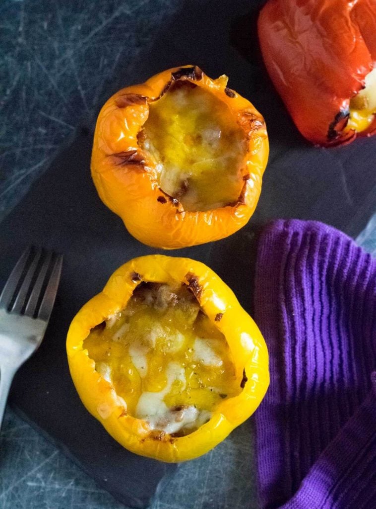 Stuffed Bell Peppers without Rice - Fox Valley Foodie
