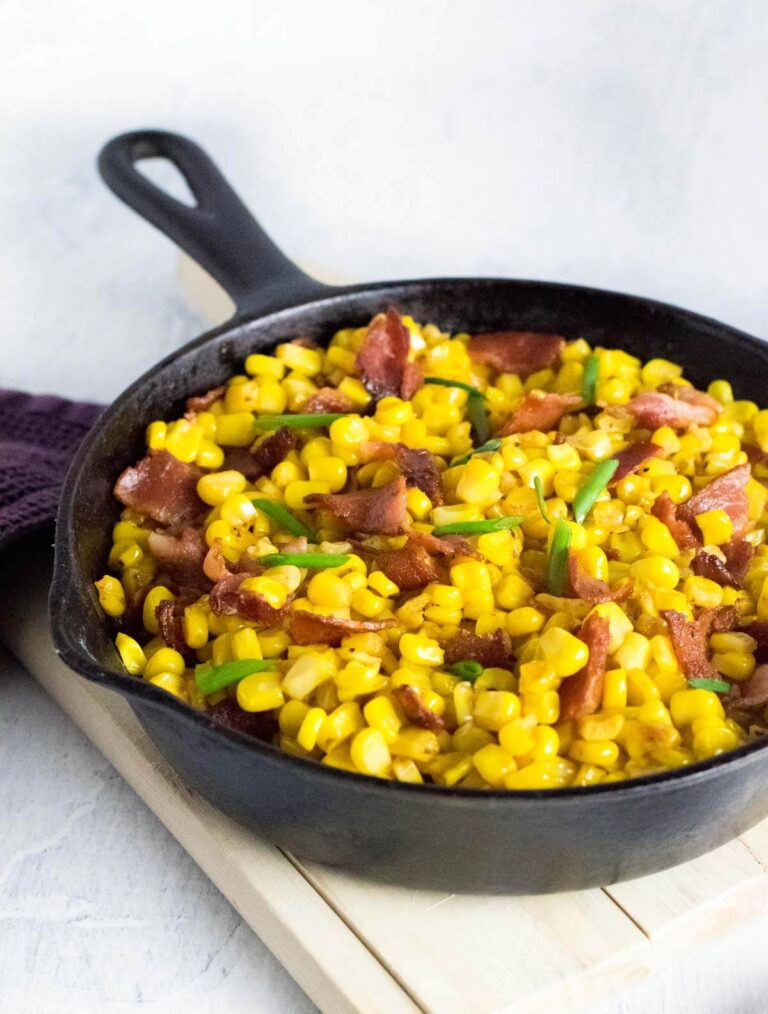 Southern Fried Corn with Bacon - Fox Valley Foodie