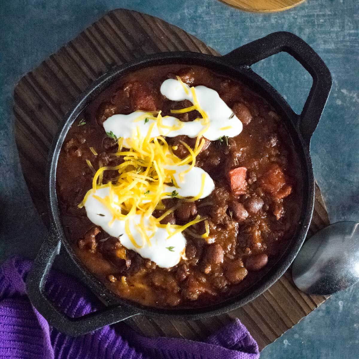 Beef and Chorizo Chili - Fox Valley Foodie