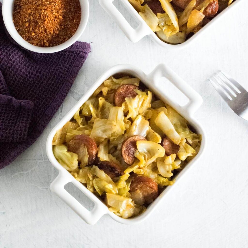 Fried Cabbage with Sausage - Fox Valley Foodie