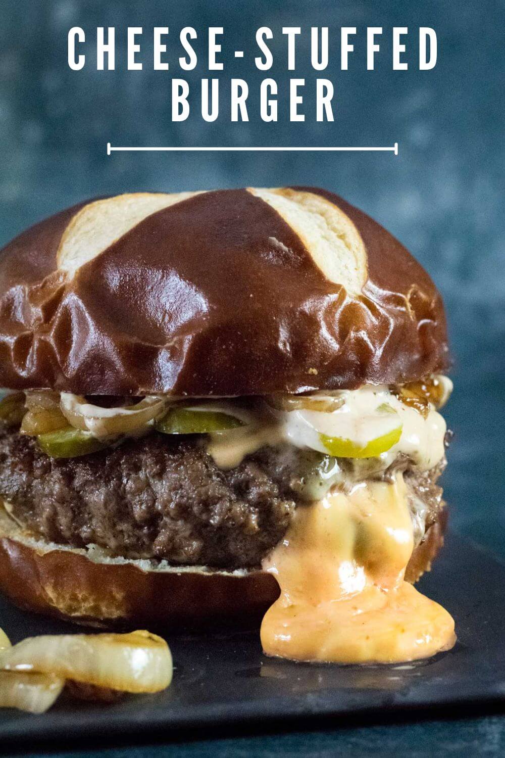 Cheese-Stuffed Burgers - Fox Valley Foodie