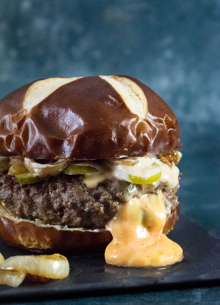 Cheese-Stuffed Burgers - Fox Valley Foodie