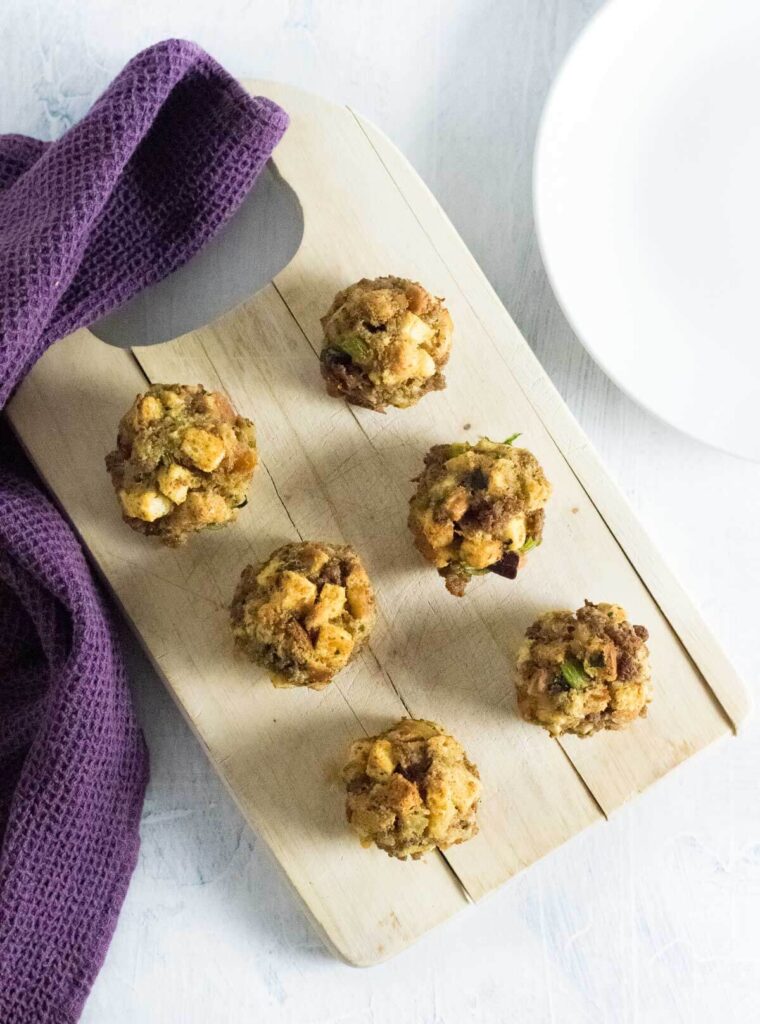 Stuffing Balls with Sausage - Fox Valley Foodie