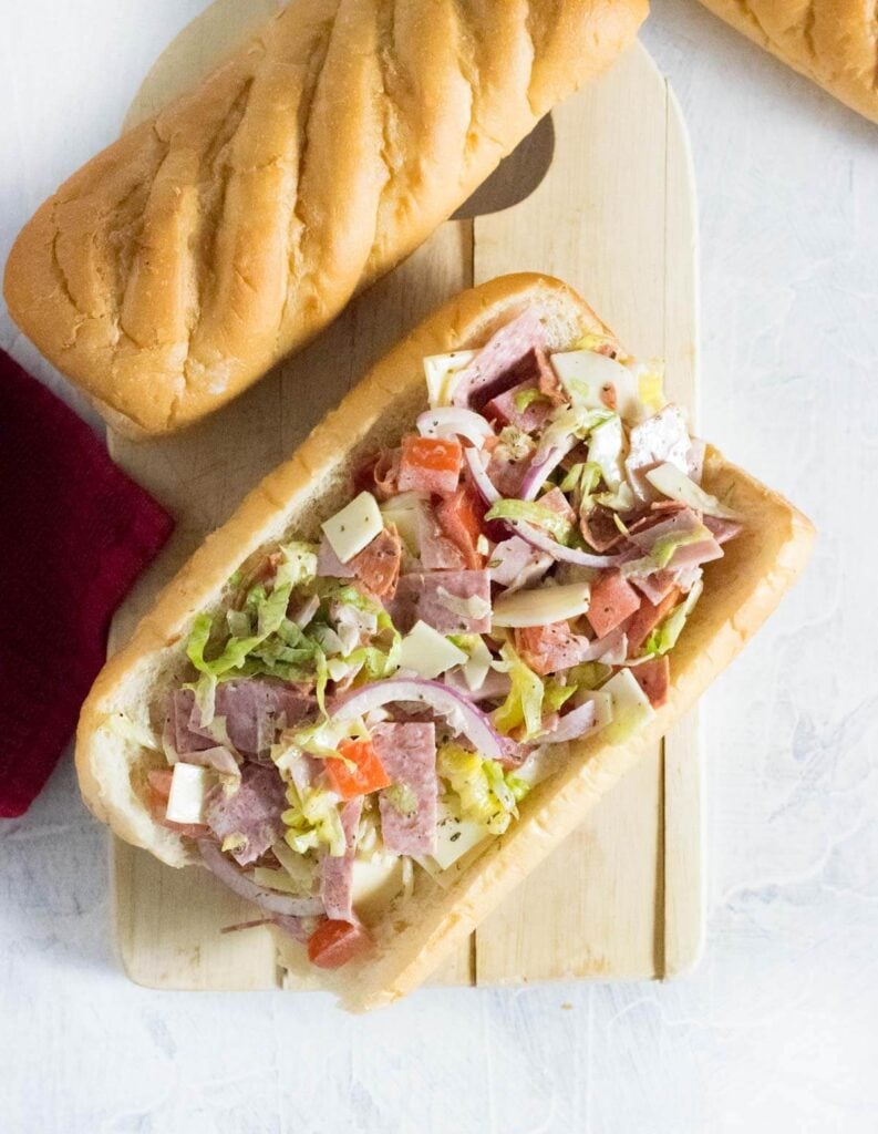 Chopped Italian Sandwich - Fox Valley Foodie